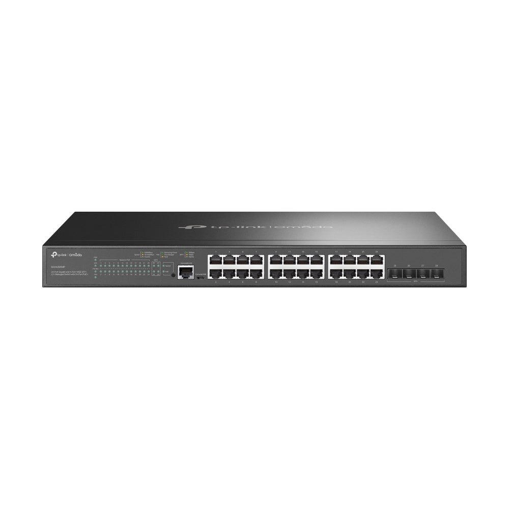 TP-Link Omada 24-Port Gigabit and 4-Port 10GE SFP+ L2+ Managed Switch ...