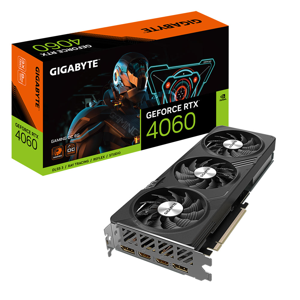 GIGABYTE GAMING GeForce RTX­­ 4060 OC 8G NVIDIA GeForce RTX 4060 8 GB ...