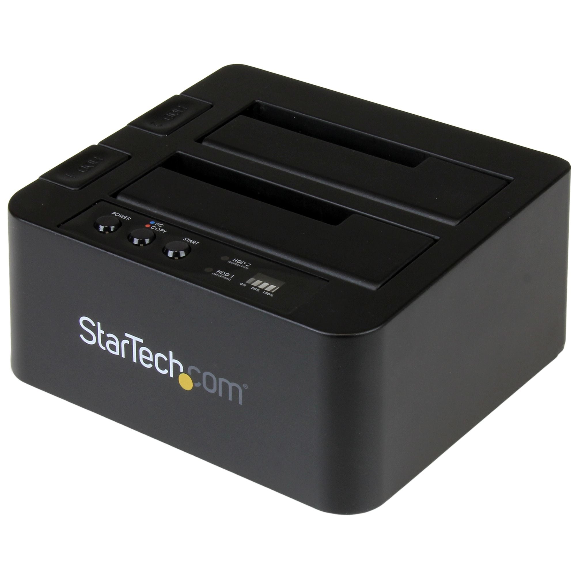 StarTech.com Standalone Hard Drive Duplicator, Dual Bay HDD/SSD Cloner ...