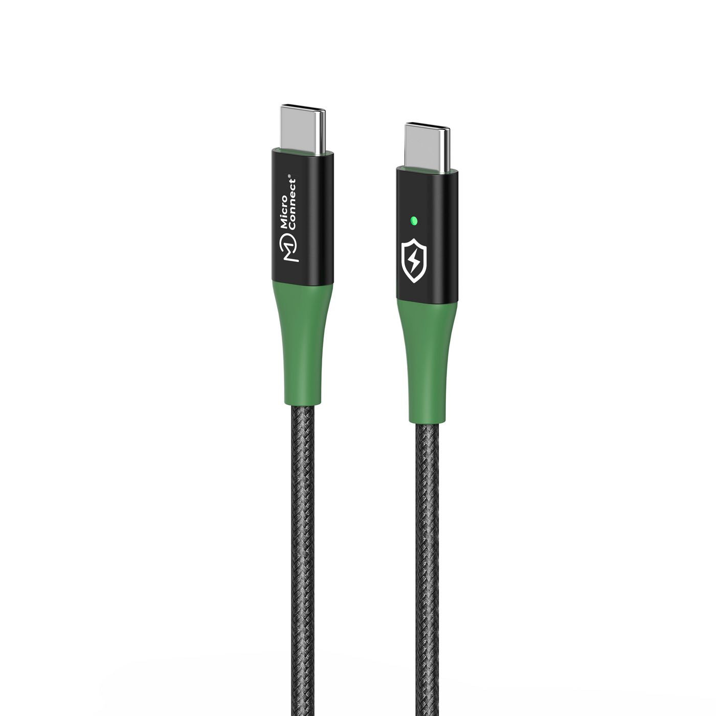 Microconnect MC-SMART USB-C-C-01 USB cable USB 2.0 1 m USB C Black, Gr ...