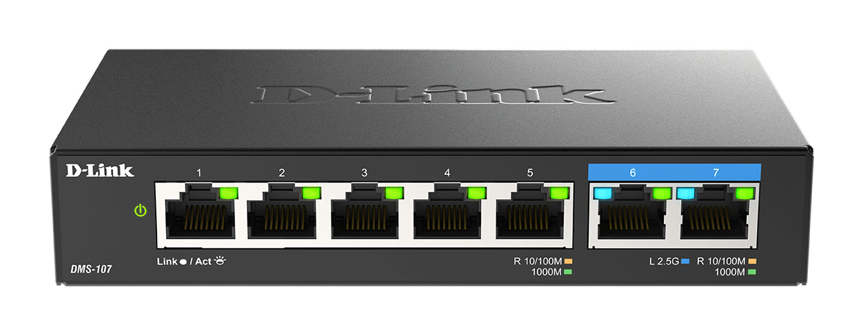 D-Link 7-Port Multi-Gigabit Unmanaged Switch – Baseline Technologies ...