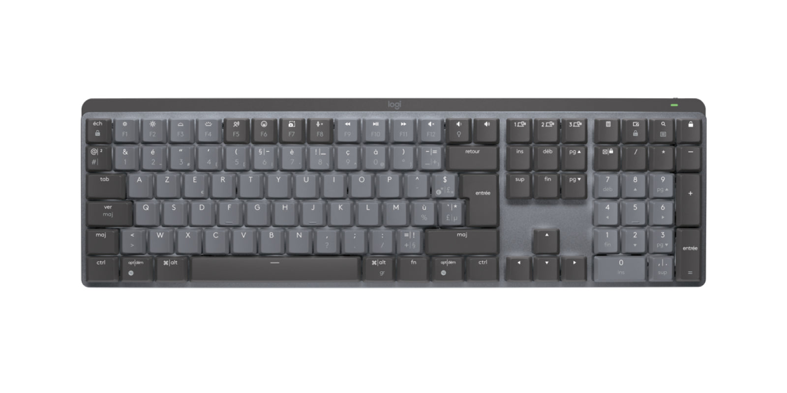 Logitech MX Mechanical Wireless Illuminated Performance Keyboard ...