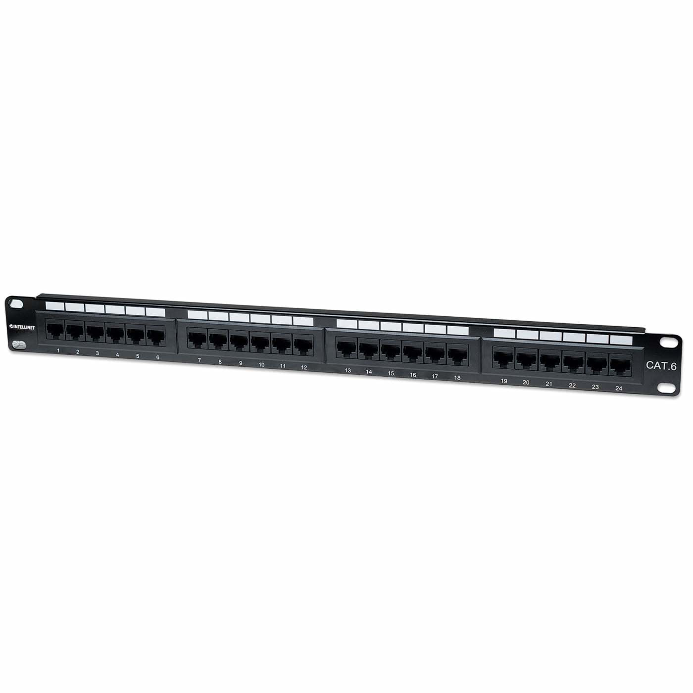 Intellinet Patch Panel, Cat6, UTP, 24-Port, 1U, Black – Baseline ...