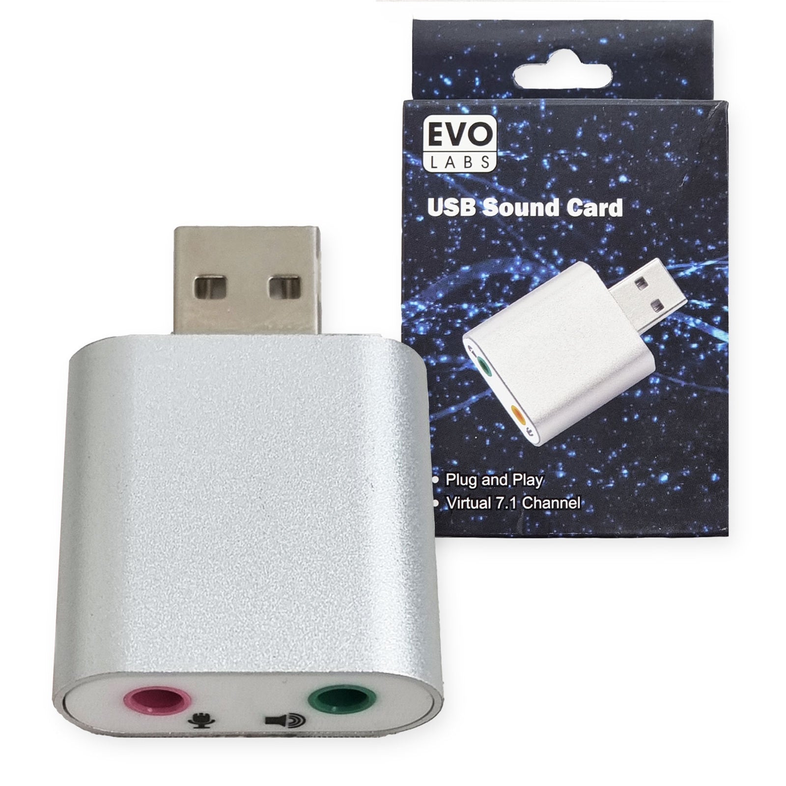Evo Labs USB SOUND CARD interface cards/adapter 3.5 mm – Baseline ...