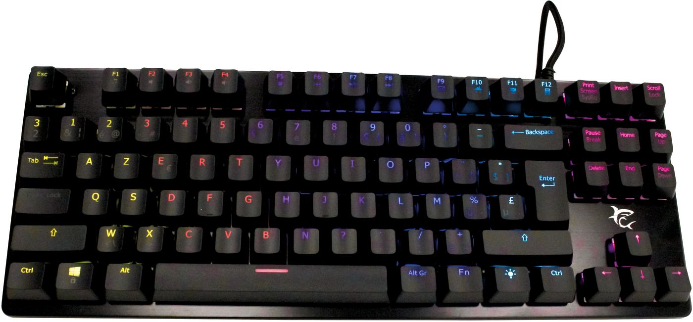 White Shark Spartan keyboard USB AZERTY Belgian Black – Baseline ...